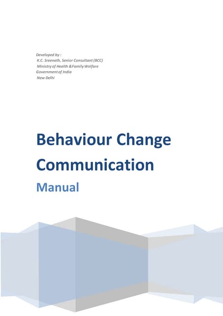 Behaviour change communication | PPTX