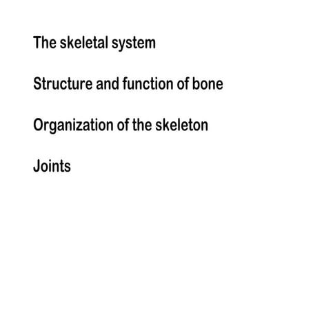 Skeletal System | PPTX