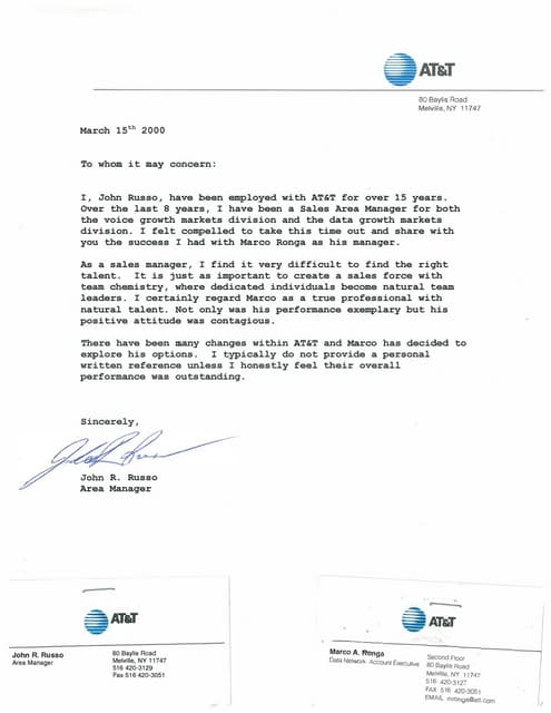 AT&T (Baygroup) Team Work Recognition | PDF