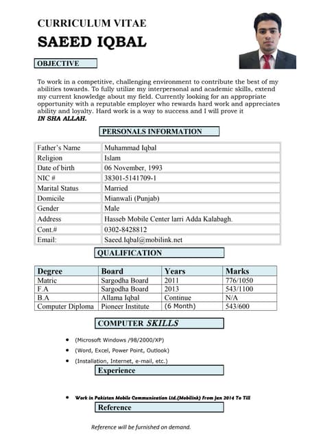 ASIM PERVEZ CV | DOC