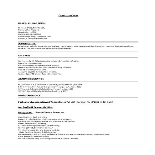 Rakesh Kumar Singh | DOCX