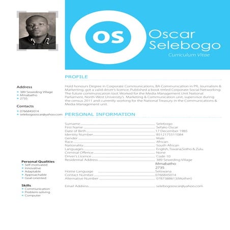 oscar cv (4) | PDF