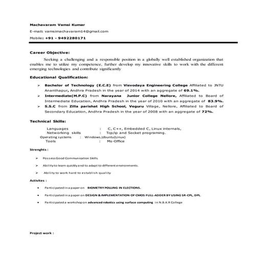 VAMSI RESUME | PDF