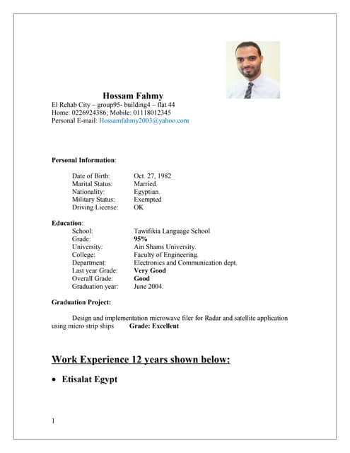Hosam CV | PDF