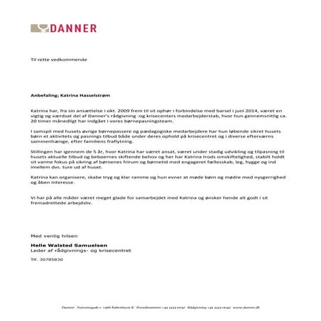 Anbefaling Danner | PDF