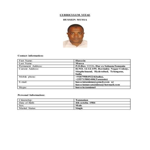 Nasir new cv | DOC