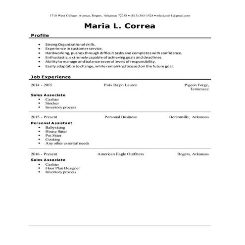 Maria Correa presentations