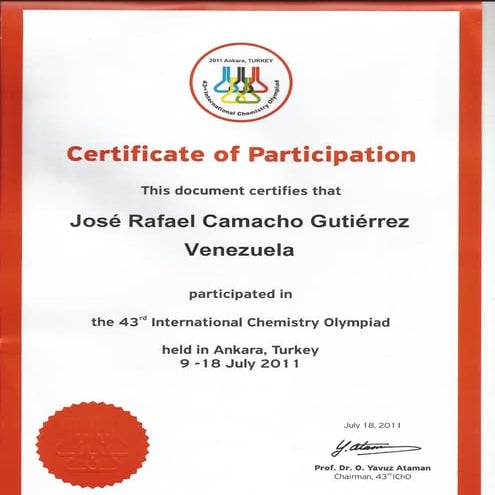 IChO 43rd Turkey | PDF