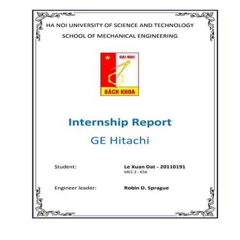 Intern Report - Le Xuan Dat | PDF