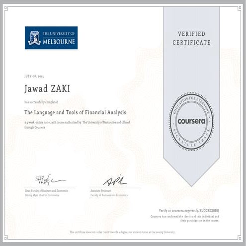 Coursera financialanalysis 2015 | PPT