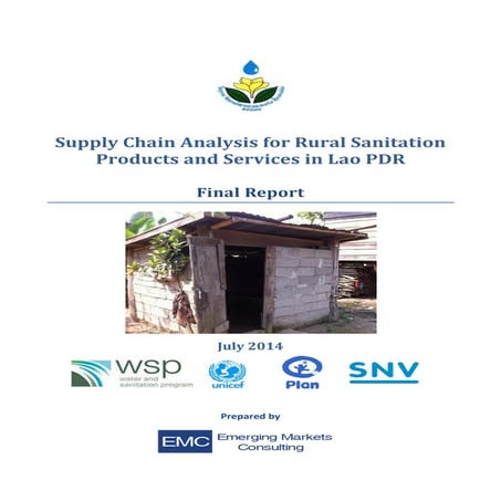 Lao PDR National Rural Sanitation Products Supply Chain Study | PDF