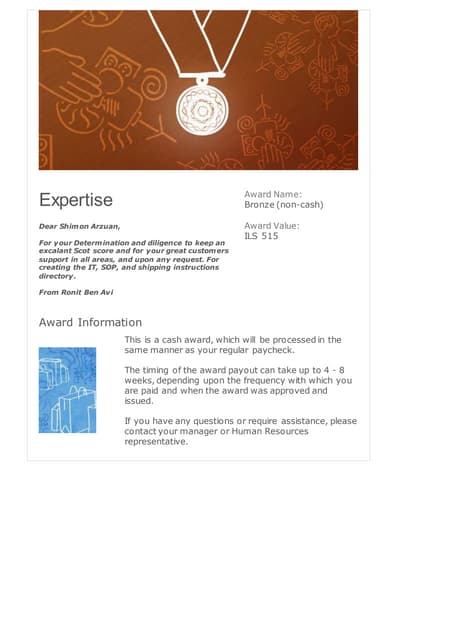 Applause Award | PDF