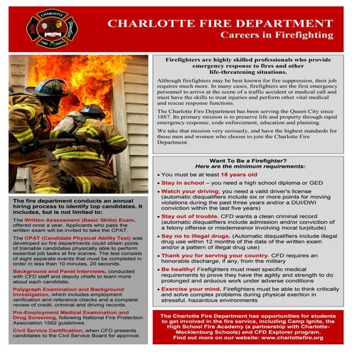 Firefighting Careers HS | PDF | Careers