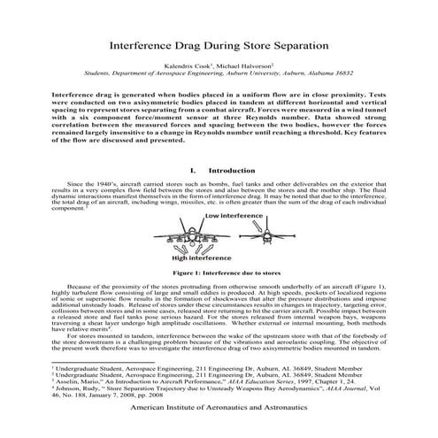 AIAA Student Competition 2015 Research Paper | PDF