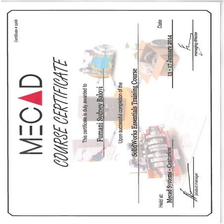 Solidworks Essentials Certificate | PDF