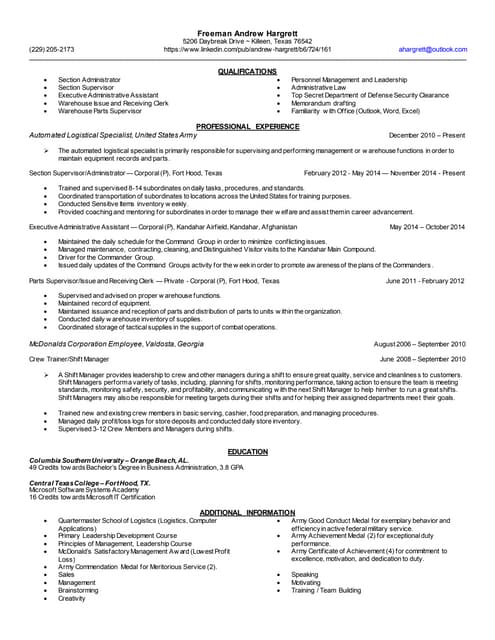 Andrew Hargrett presentations