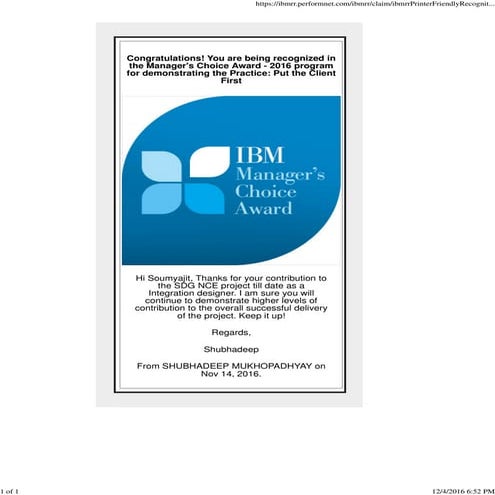 Manager's Choice Award | PDF