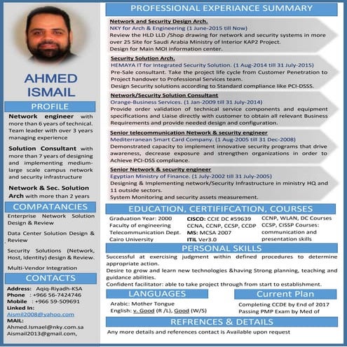 Ahmed Ismail New-CV | PDF