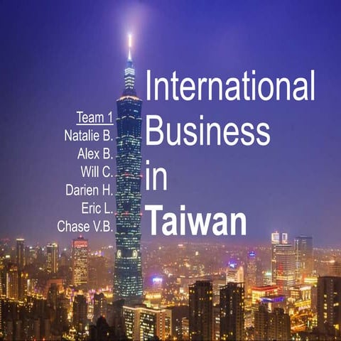 International Business in Taiwan | PPTX