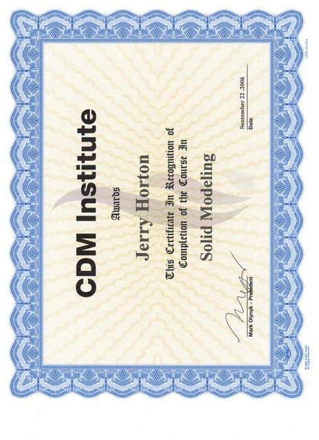 CDM Advanced AutoCad Cert | PDF