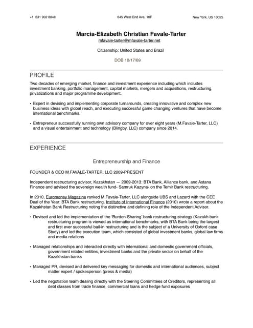 Kristin Foster CV | PDF