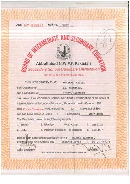 descon cretificate | DOCX