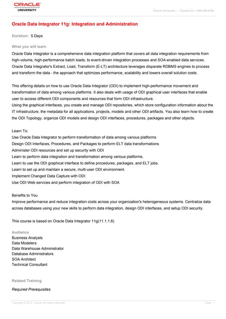 Oracle Data Integrator 11g Integration And Administration Pdf 9516