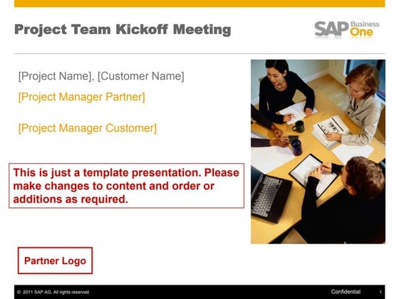 Project kick off | PPT