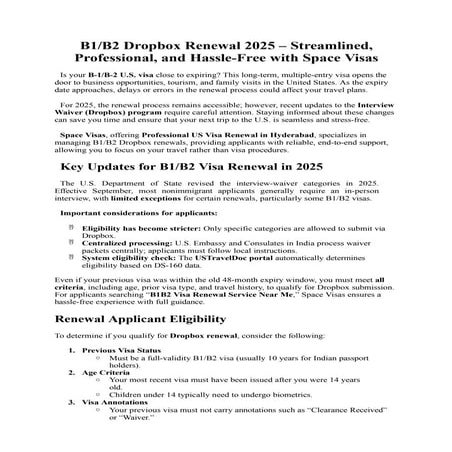 Professional US Visa Renewal in Hyderabad | PPTX