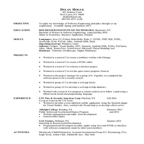 Resume | PDF