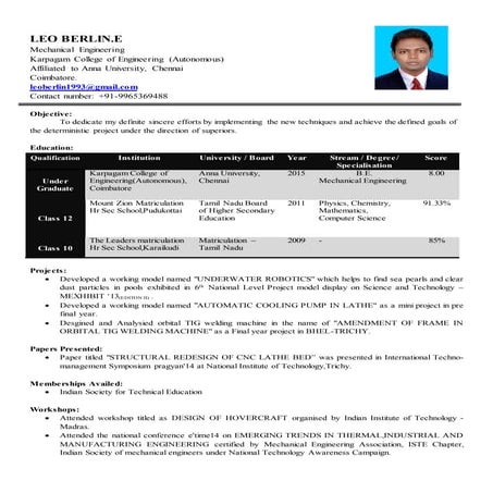 E.Leo Berlin(mechanical) resume | DOCX