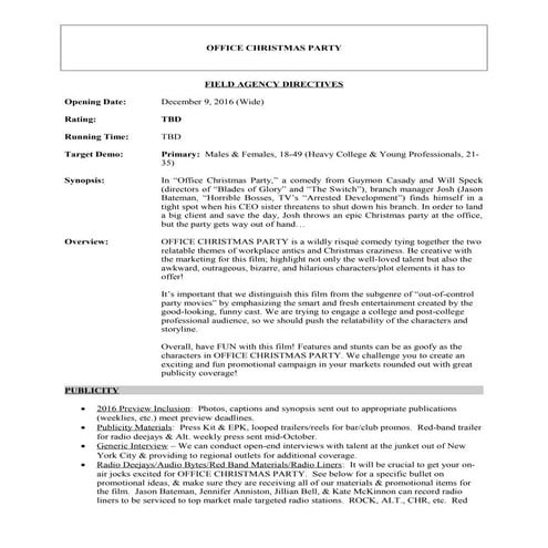 OCP Field Directives | DOC