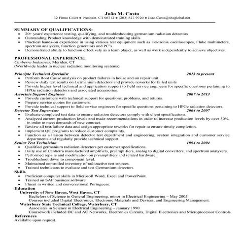 Resume Timothy Roscoe 07-07-2015 | PDF