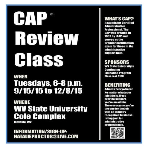 CAP Flyer | PDF
