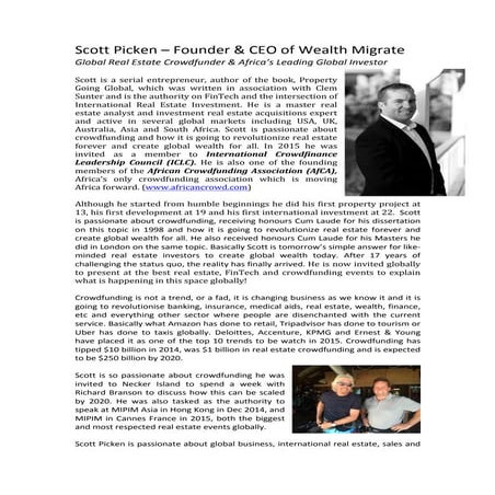 Scott Picken Bio 2015 - Long (2) | PDF