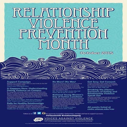 Relationship Violence Prevention Month 2015 | PDF