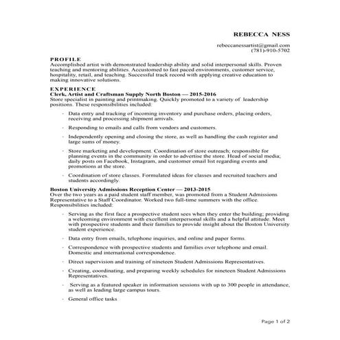MAGGIE RESUME | PDF