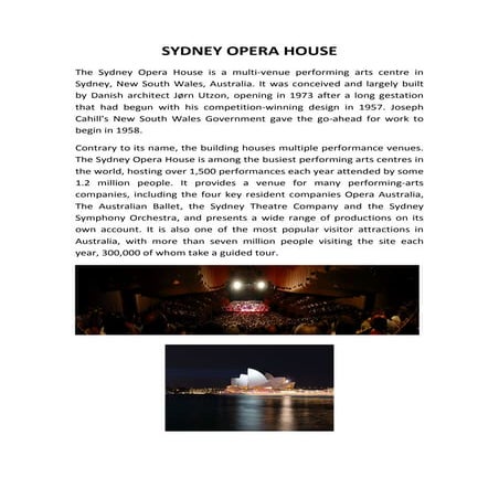 Sydney Opera House | PPTX