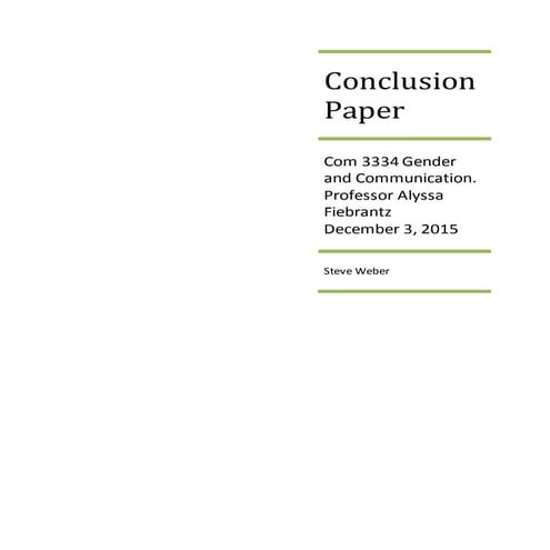 Conclusion Paper | DOCX