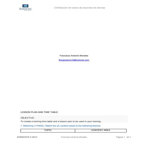 Lesson plan uso de la tecnologia | PPTX
