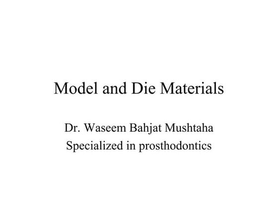 Chapter 16: Gypsum | PPTX | Dental Health | Diseases and Conditions