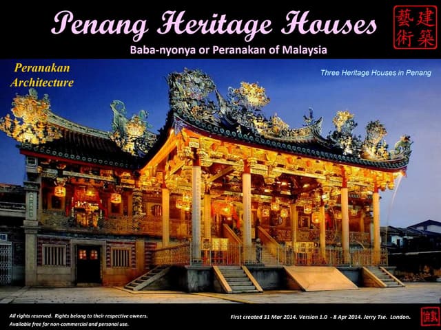 Penang Shophouse Styles | PPT