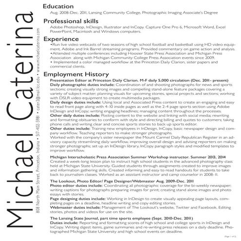 Dennis Phillips resume | ODT