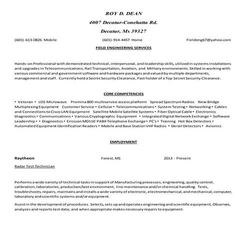 ROY Resume` 2015 | PDF