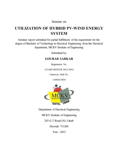 WIND POWER GENERATION | PPTX | Power and Energy Industry | Industries