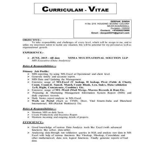 Deepak Singh | DOCX | Business Accounting & Finance | Business