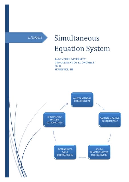 Chapter 11 1 Pptx Applied Econometrics Ppt