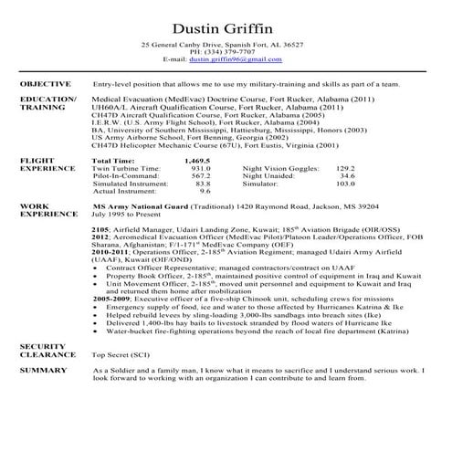 Resume, Griffin | PDF