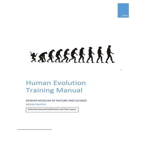 Human Evolution Training Manual- Final | DOCX
