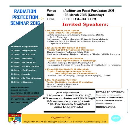 Brochure PPUKM 2016 (RADIATION PROTECTION) | PDF